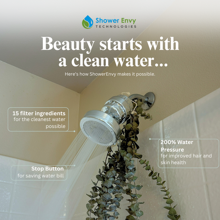 Effective Shower Head with Mineral Filter – ShowerEnvy